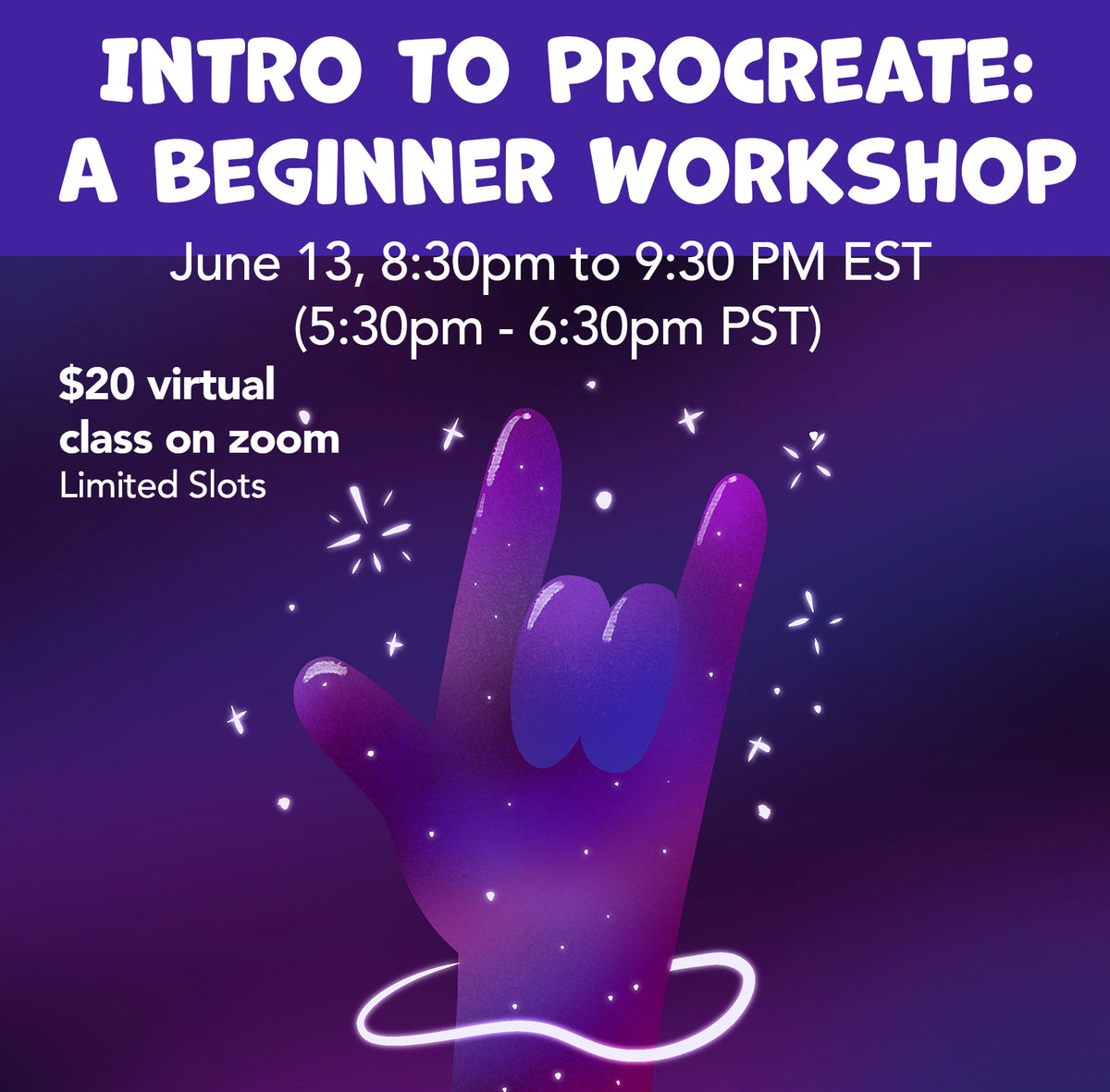 Intro how to use Procreate Workshop – 58 Creativity
