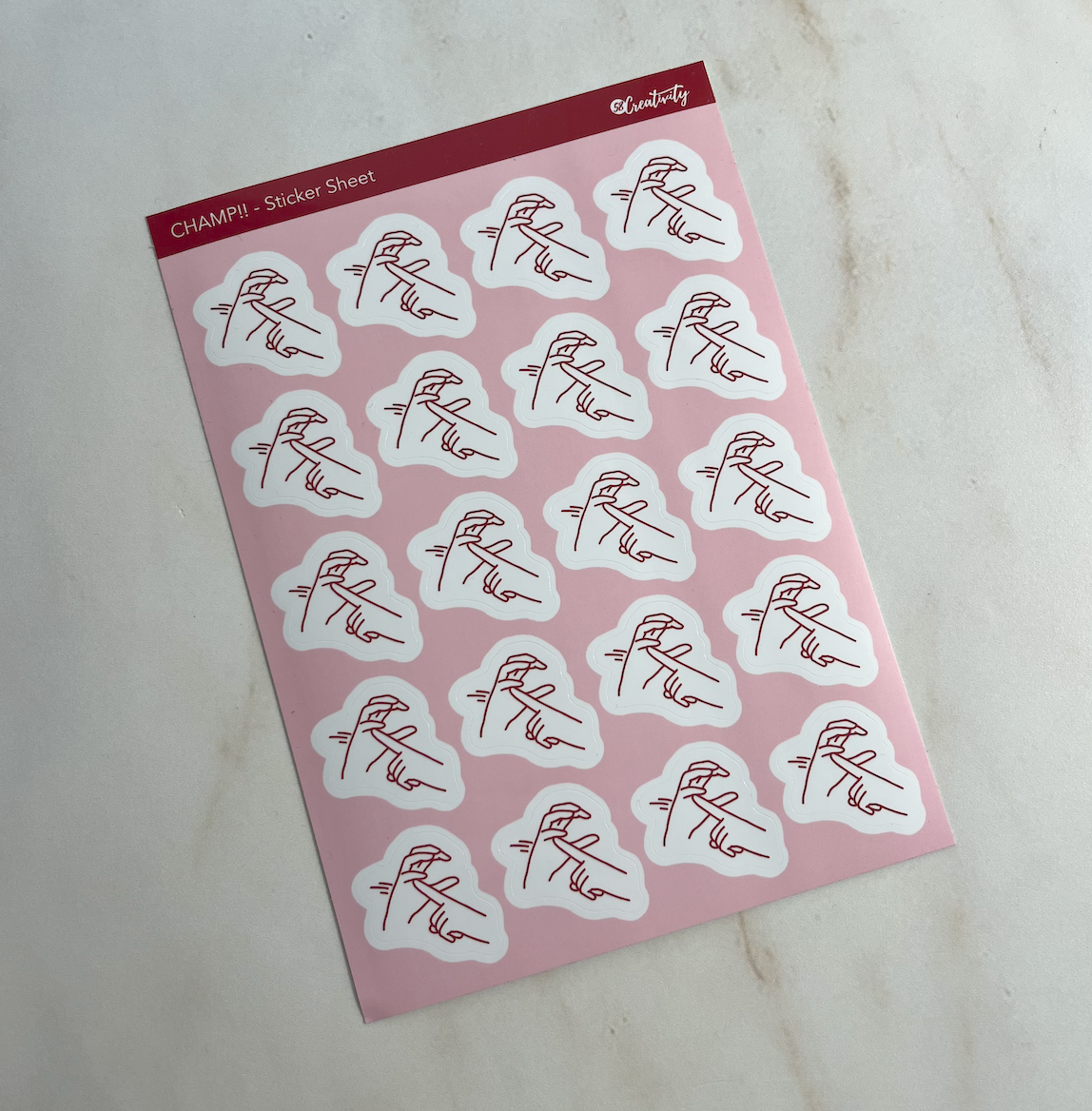 CHAMP! Stickers sheet – 58 Creativity