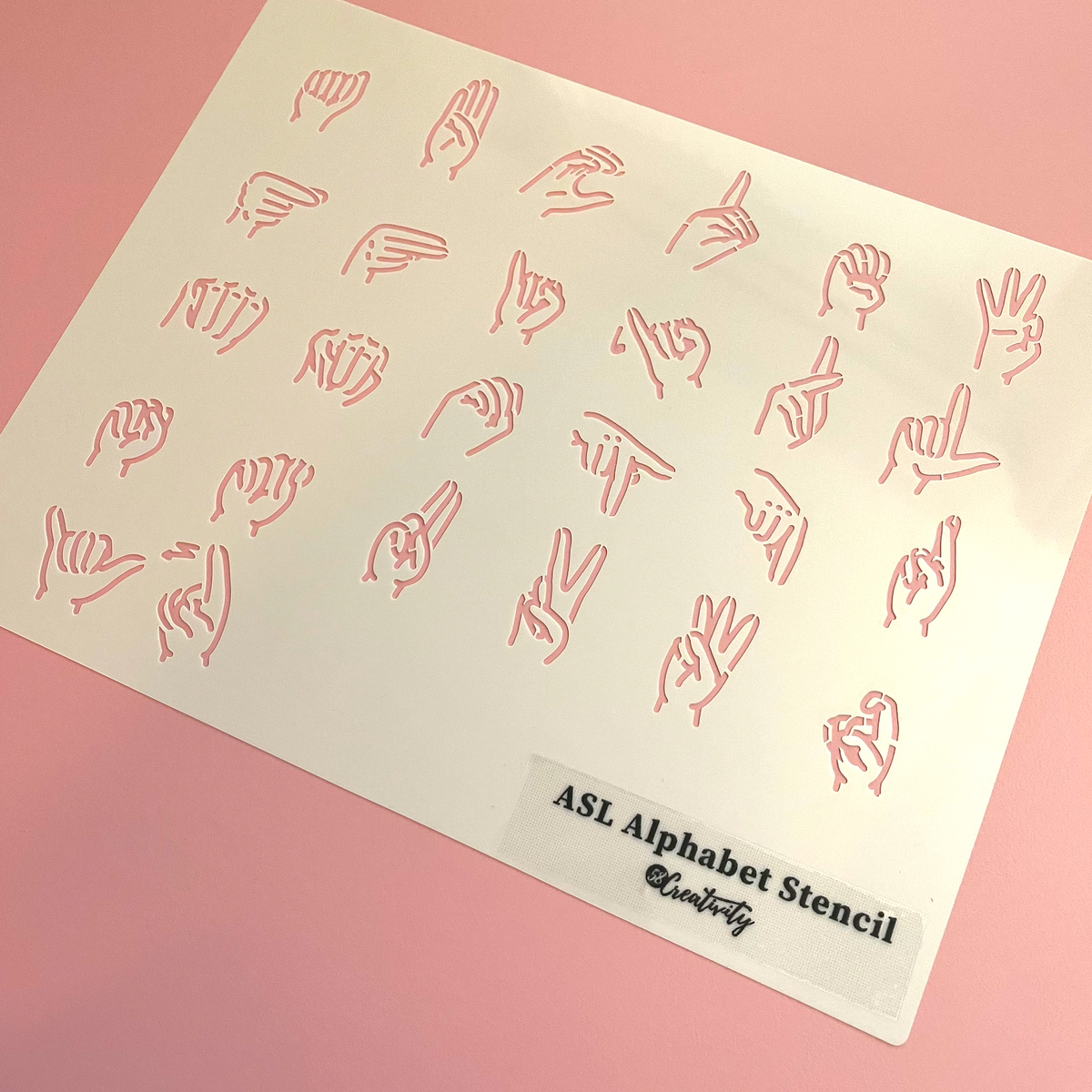 ASL Alphabet Stencil – 58 Creativity