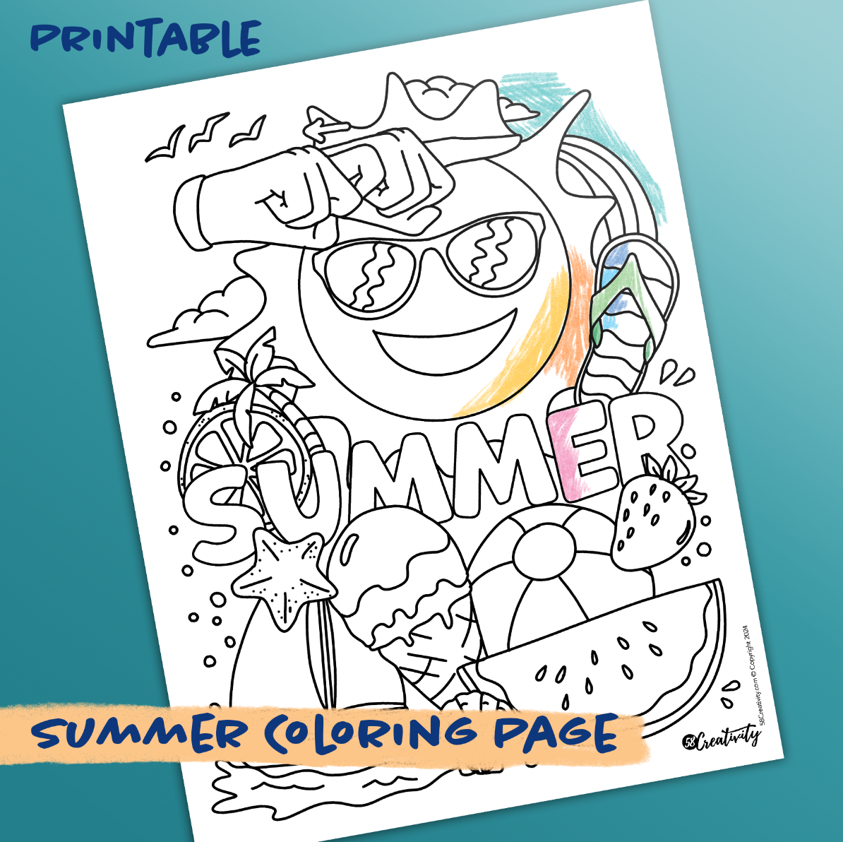 Summer Color page - Digital – 58 Creativity