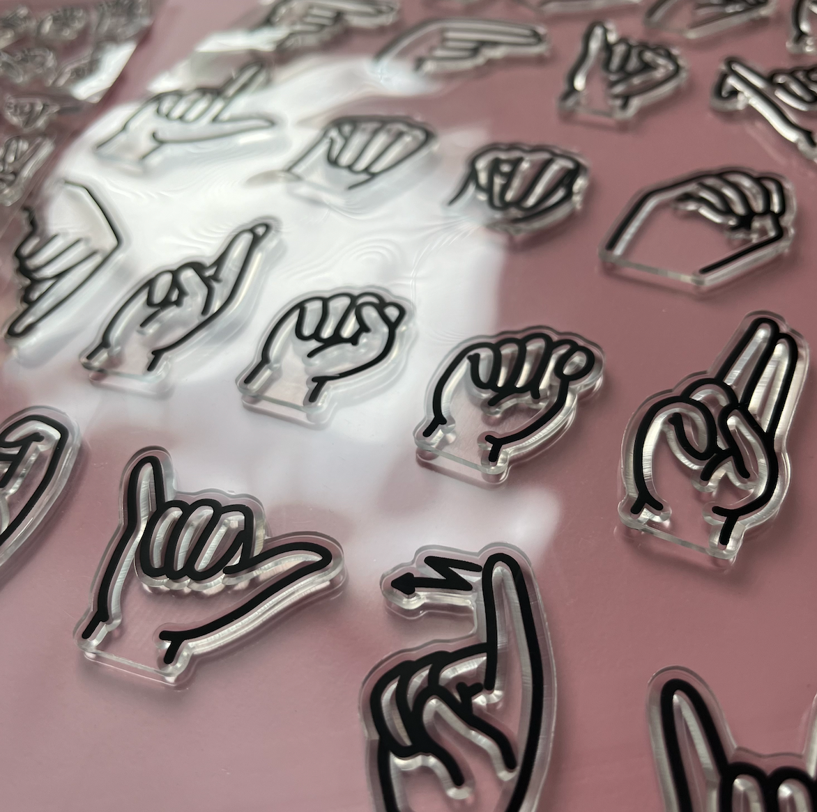 ASL Alphabet Clear Stamps – 58 Creativity