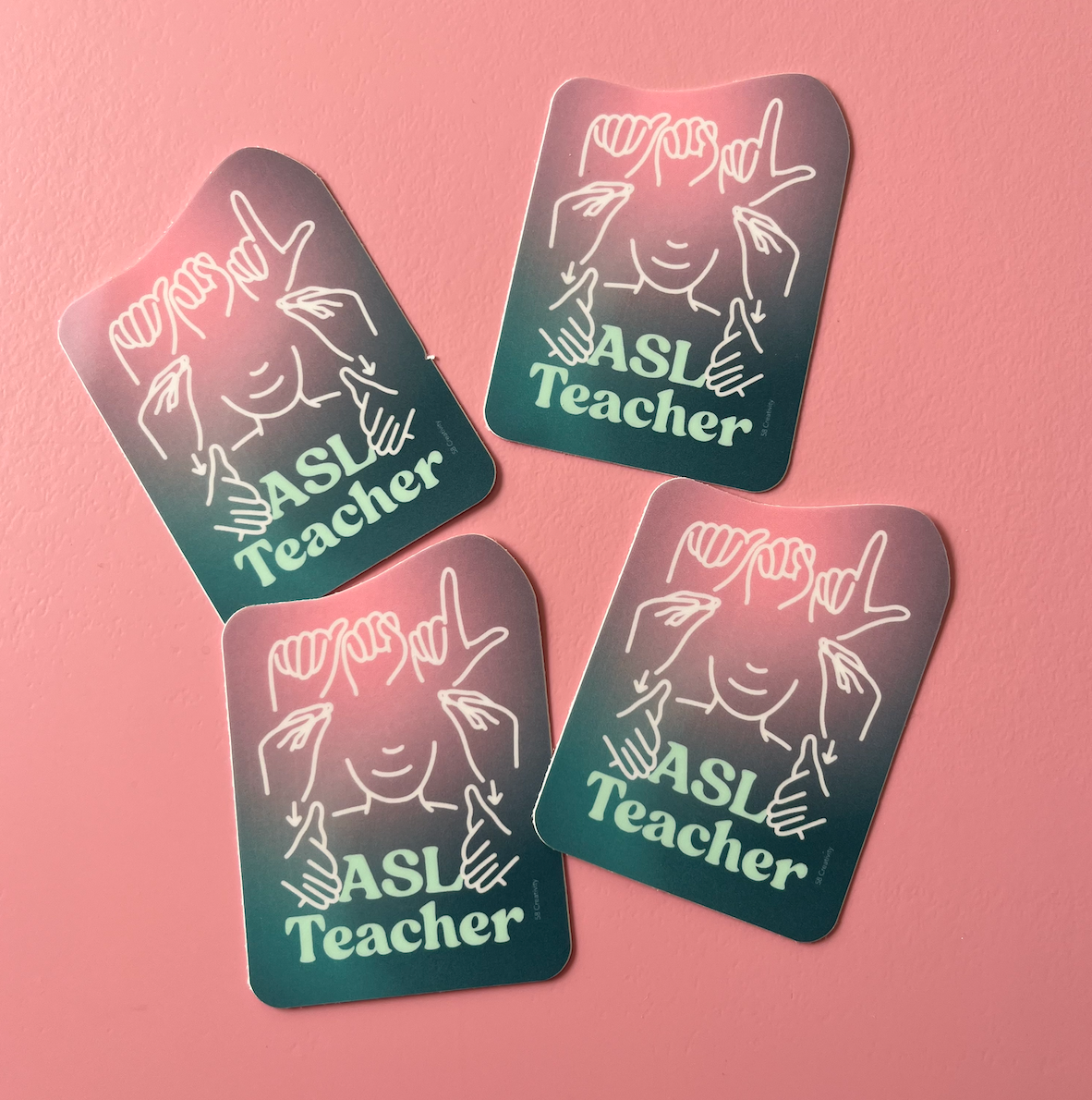 ASL Teacher Sticker – 58 Creativity
