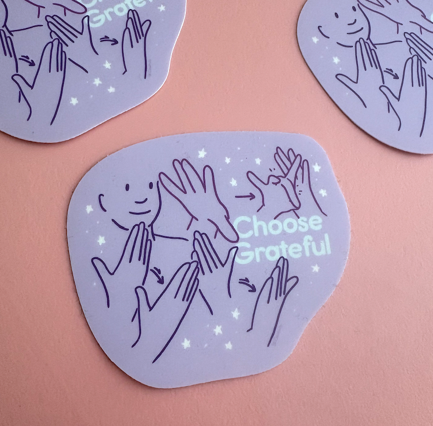 Choose Grateful Sticker – 58 Creativity